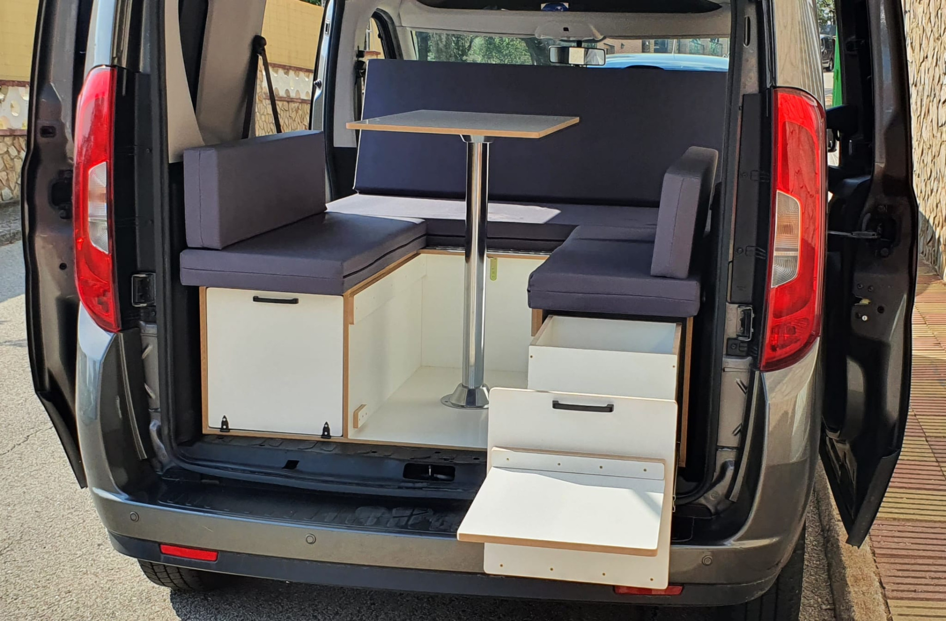 Kit Meuble Camping-Car Fiat Dobló - Peuplier Naturel